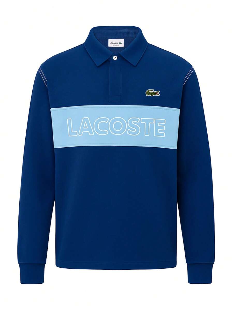 Lacoste Relaxed Men's Polo Rugby Shirt Blue | aktuelle Trends, günstig ...