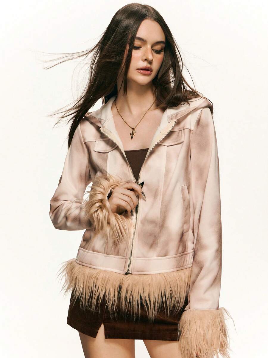 Rina Fox Giacca casual da donna in stile vintage con applicazioni in ...