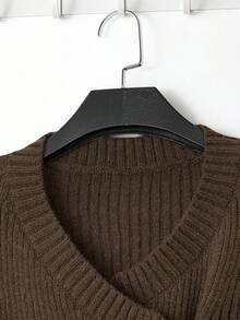 GlowEve Coffee Brown Autumn Elegent Office V-Neck Cardigan For Women ...
