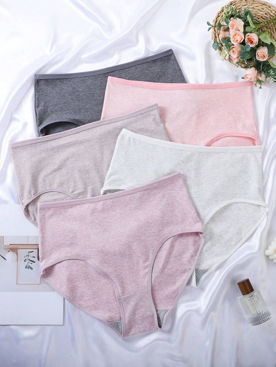 NudeFit 5 piezas/paquete Ropa interior cómoda de unicolor talla grande ...