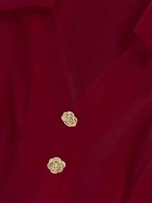 GlowEve CURVE Damen Große Größen V-Ausschnitt Langarm Glatte Stoff ...