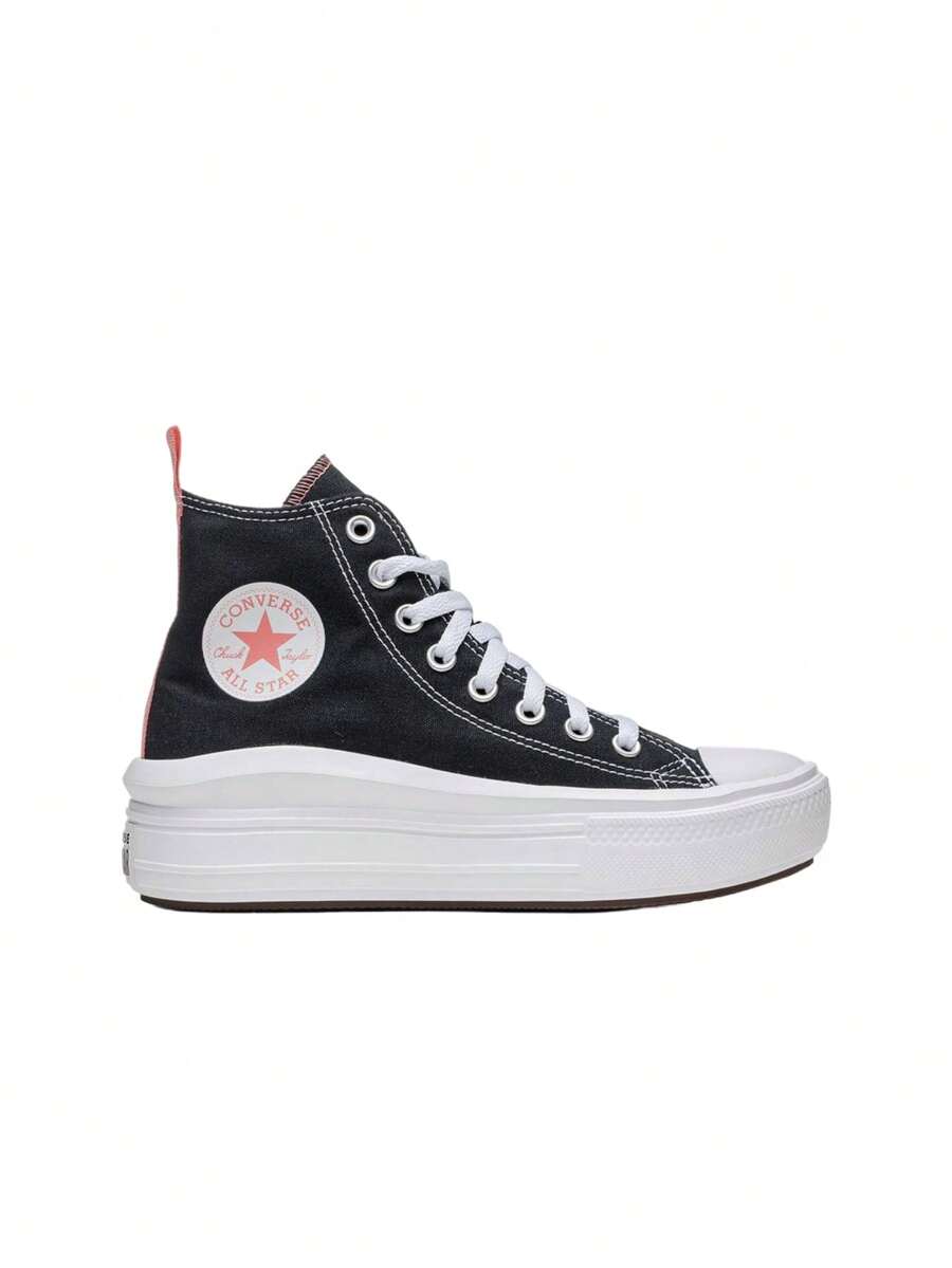 Converse Chuck Taylor All Star Move Platform Kids Canvas Shoes Black ...