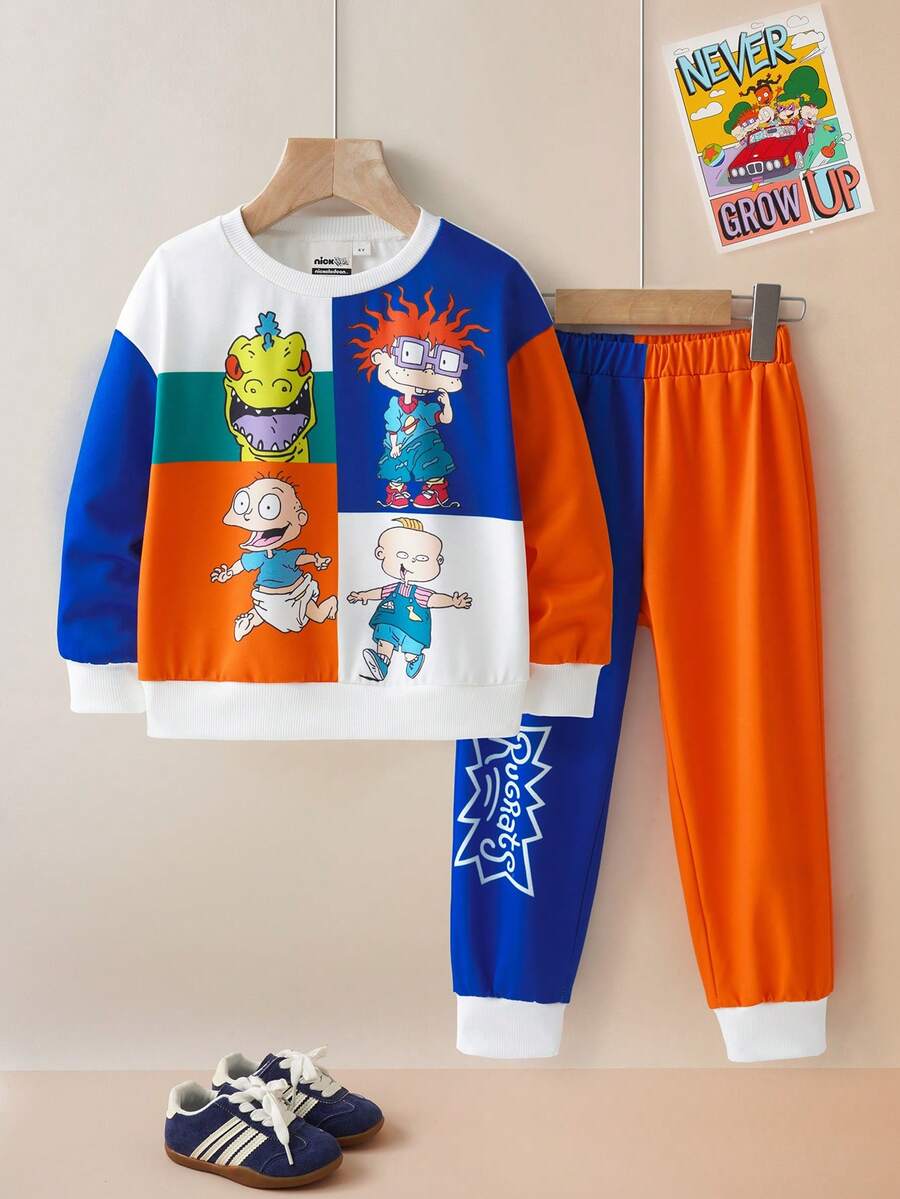 Nick 90s | SHEIN Kleine Jungen Cartoon Rugrats Dinosaurier Muster ...