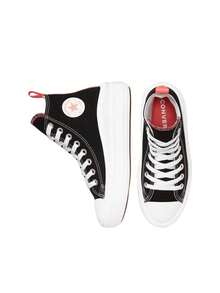 Converse Chuck Taylor All Star Move Platform Kids Canvas Shoes Black ...