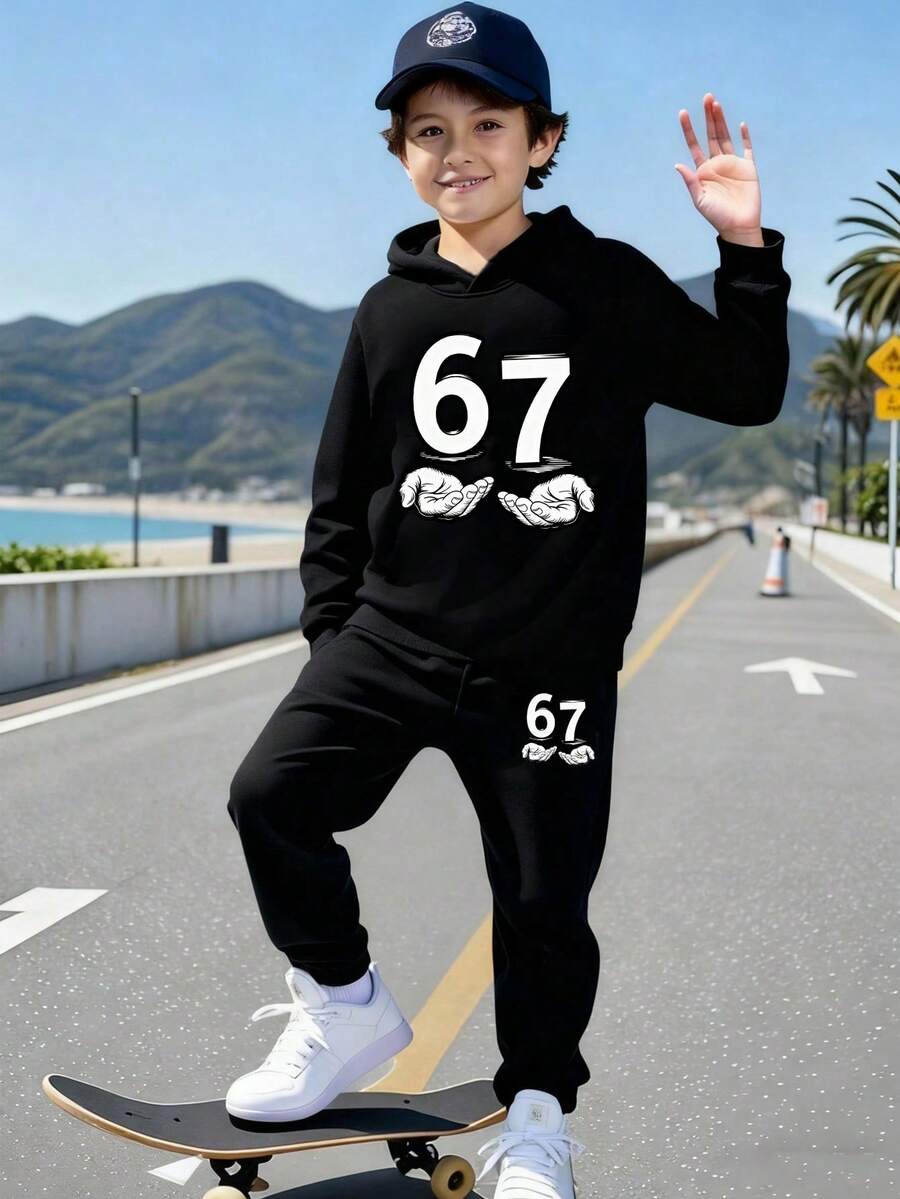 SHEIN Fantacosmos 2pcs/Set Boys Casual Stylish Creative Personalized ...