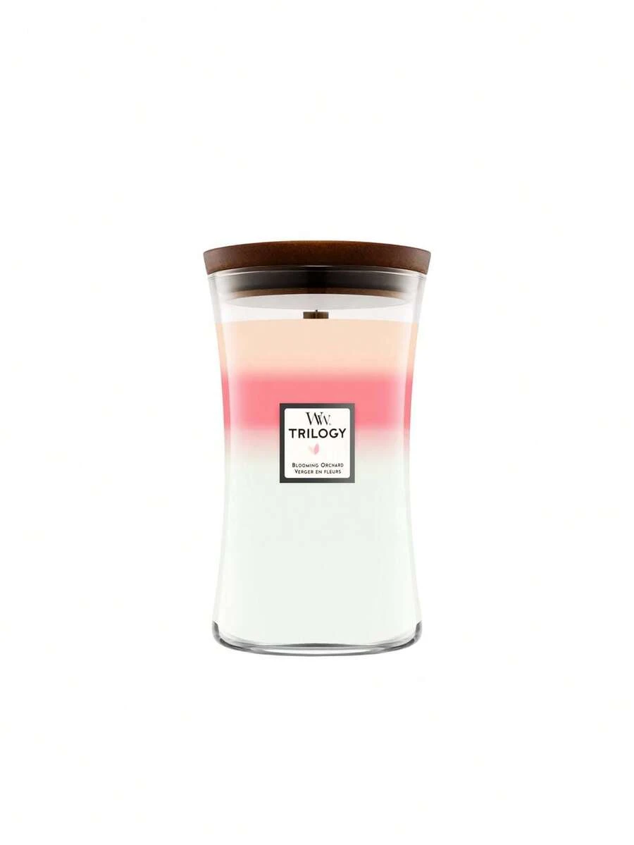 WoodWick Blooming Orchard Large Hourglass Trilogy Candle 610 G | SHEIN USA