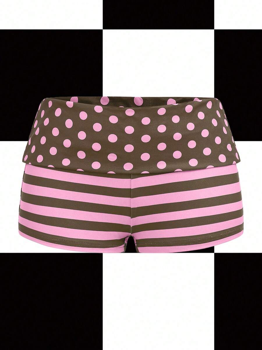 Y2Kool Annarte Pink, Brown, Color Block, Striped, Polka Dot, Y2K ...