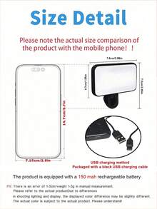 Teckwe Luz de Selfie Portátil, Iluminação de Vídeo Conferência com ...