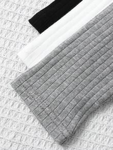 SHEIN 3pcs/Set Tween Girls' Solid Color Crew Neck Long Sleeve Sporty ...