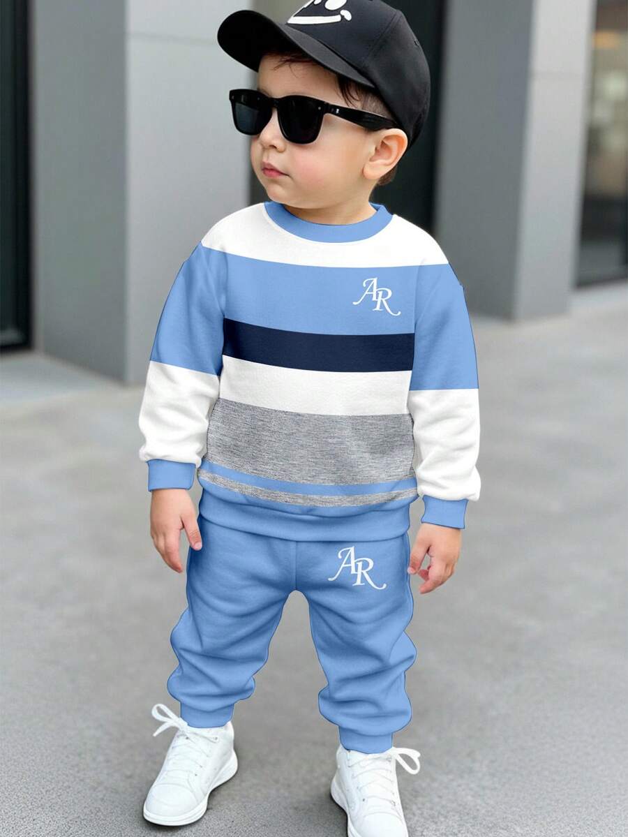 SHEIN Baby Boy Casual Loose Fit Knit Soft Pullover Outfit, Suitable For ...