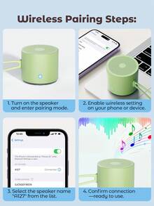 Teckwe Alto-falante Sem Fio Portátil com Alça Fácil de Carregar, Alto ...