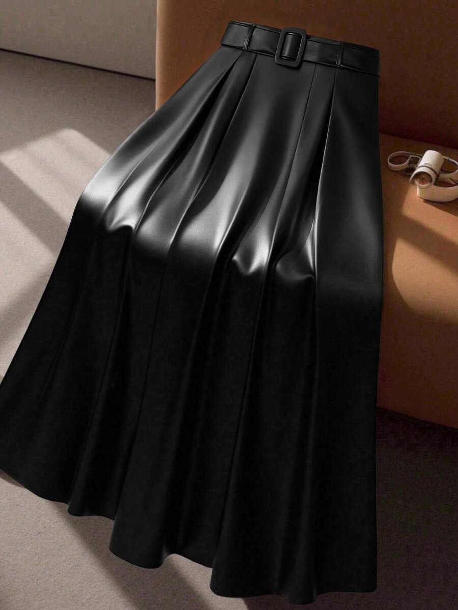 Rometta Falda esbelta con cinturón de moda elegante para mujer de talla ...