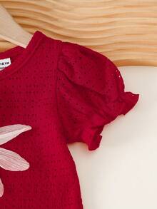 SHEIN Baby Girls' Summer Korean Style Cute Contrast Color Big Bow ...