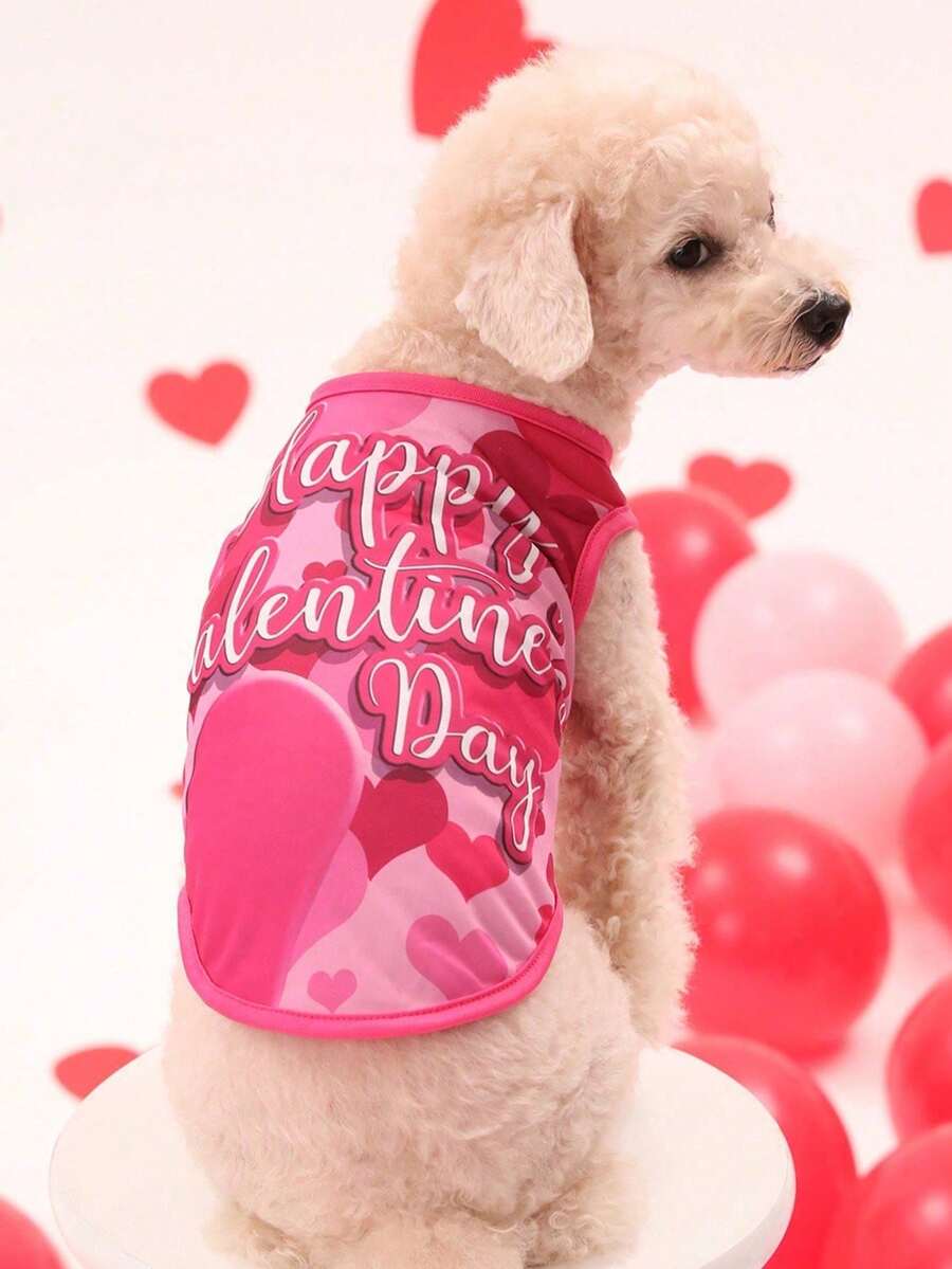 PETSIN 1 Peça Colete com Estampa de Gato e Cachorro Rosa para o Dia dos ...