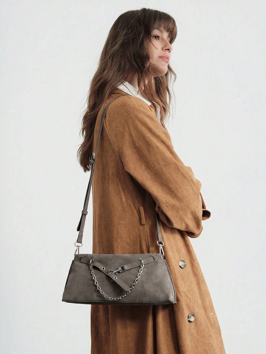 SHECARRY Elegante Hirsch-Wildleder Shopper Tasche, vielseitige Pendler ...