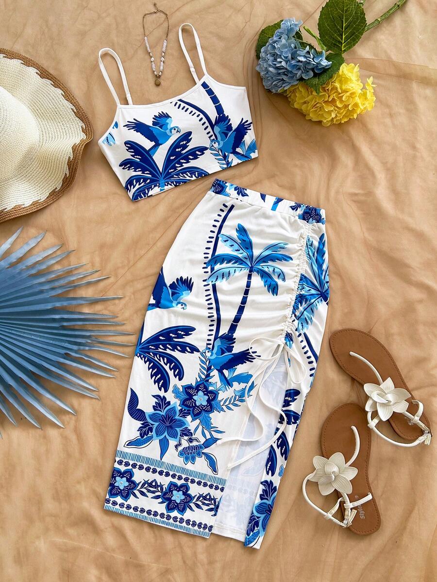 Soleia 2 Stücke/Set Damen Burgunder strukturiertes Strick-Camisole-Top ...