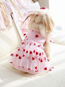 PETSIN Saia de Tule Rosa Fofa e Doce, Vestido de Estilo Princesa para ...