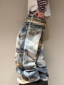 STEELVANCE Street Fashion Digital Print Leopard Belt, Y2K Style Pearl ...