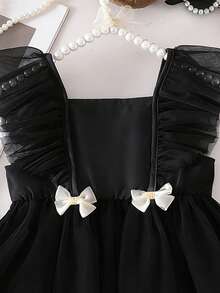 SHEIN Baby Girls' Summer Korean Style Fitted Cute Pink Woven Patchwork ...