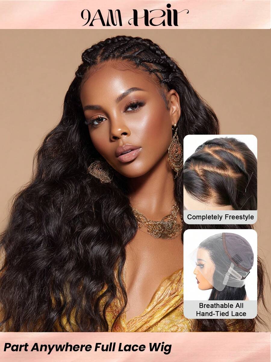Real Full Lace Human Hair Wigs Transparent Pre Plucked Handmade Whole ...