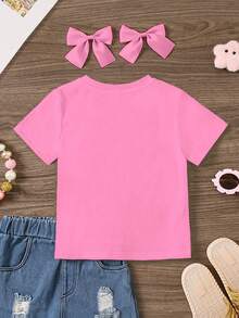 SHEIN Cute Pink Back To School Cartoon Girl K-Pop Superstars Chill ...
