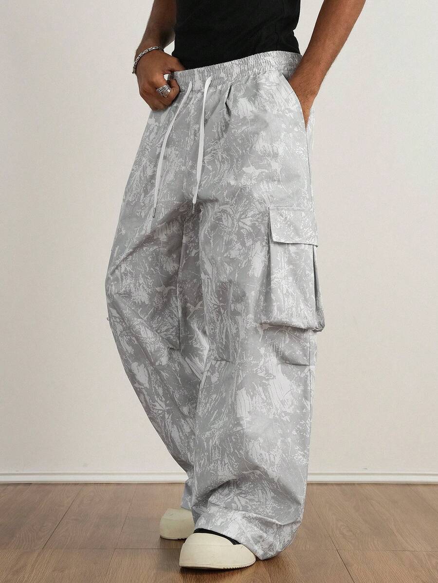 TOKVUE Men's Printed Loose Cargo Pants | SHEIN USA