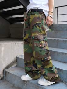 Manfinity Hypemode Pantalones vaqueros anchos de pierna ancha, de ...