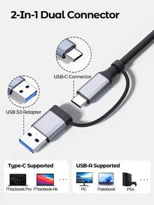 Teckwe USB-Hub, Multi-Port Adapter-Hub geeignet für den Computereinsatz ...