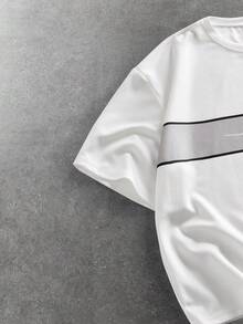 ROMWE MEN Street Life Men's Thorn Cross Graphic T-Shirt And Drawstring ...