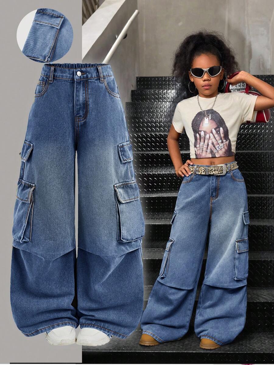SHEIN Tween Girls Fashion Casual Y2k Vintage Cool Street Returns To ...