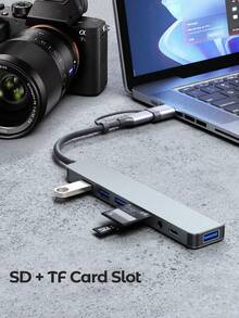 Teckwe USB-Hub, Multi-Port Adapter-Hub geeignet für den Computereinsatz ...