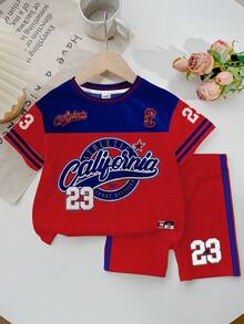 2pcs/Set Young Girl Casual Chic Fashion Classic Sporty Style, Graphic ...