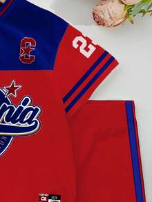 2pcs/Set Young Girl Casual Chic Fashion Classic Sporty Style, Graphic ...