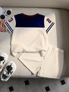 1 Conjunto Bebê Meninos Estilo Esportivo Casual Numérico 23 e Impressão ...