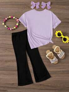 2pcs/Set Girls Casual Fashionable Creative Personalized Refreshing Cute ...