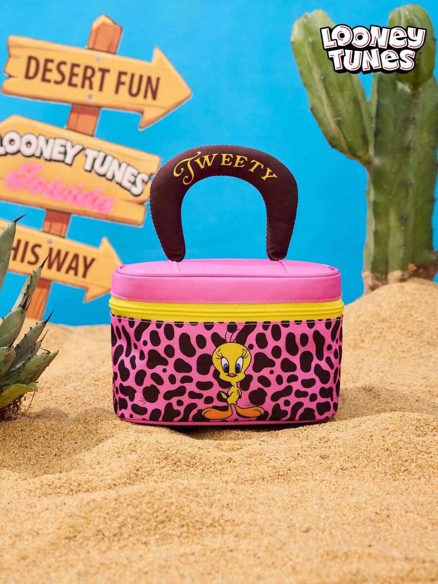LOONEY TUNES X Joivida 18,3 x 13 x 12,5 cm Bolsa de Maquiagem com Zíper ...