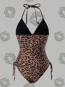 Betty Boop x SHEIN Maiô Estampado de Figura Cartoon Onça Pintada com ...