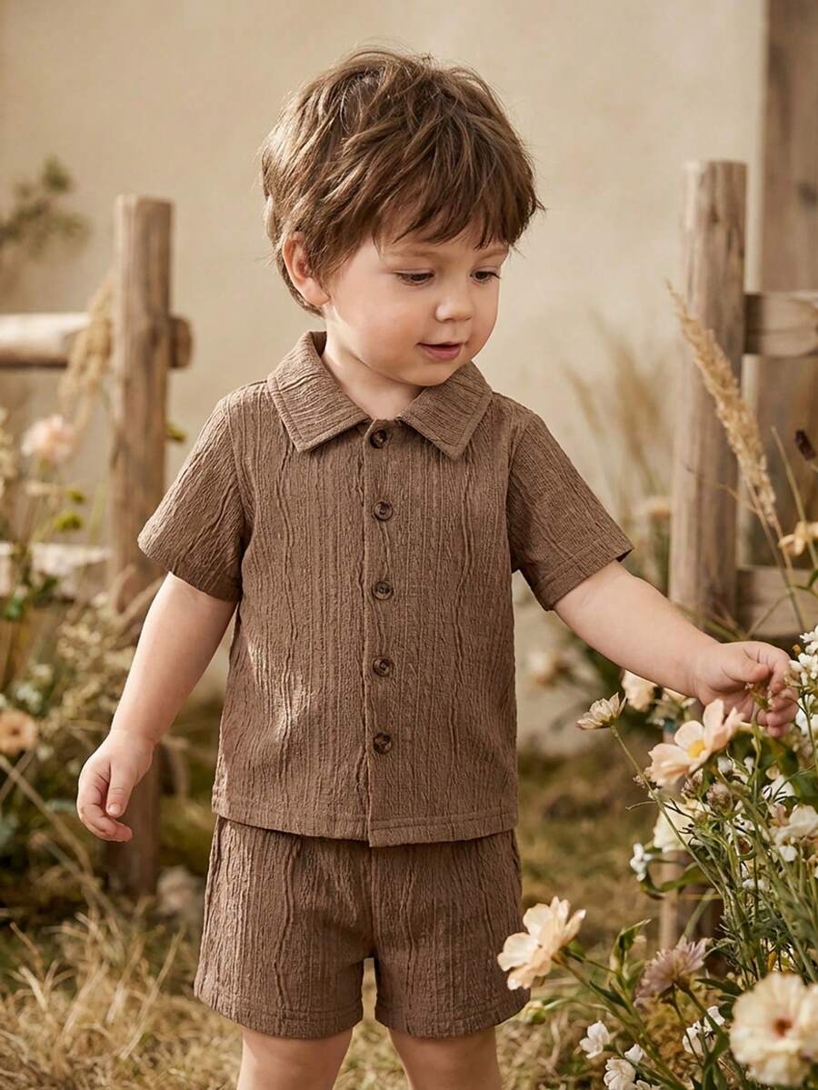 SHEIN Vintaside Kids Conjunto Unissex para Bebês Recém-Nascidos a 1 Ano ...