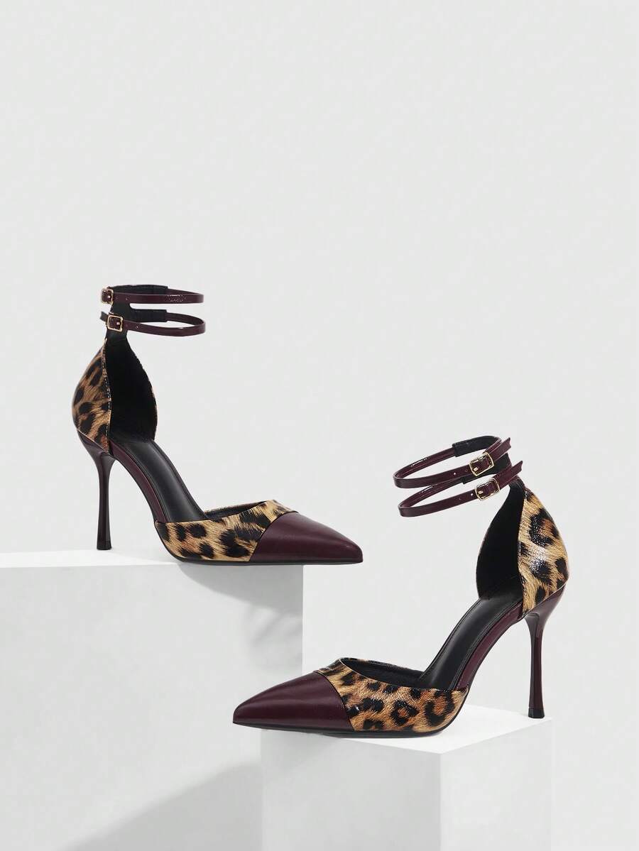 CUCCOO SZL Women's Fashionable Elegant Commuting Leopard Print ...