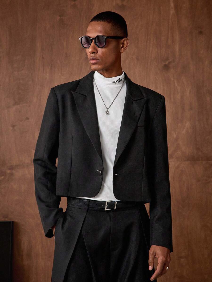 AKNOTIC Conjunto de traje de commuter de unicolor para hombres ...