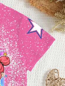 Girls' Casual Creative Personalized Refreshing Cute Minimalist Fuchsia ...