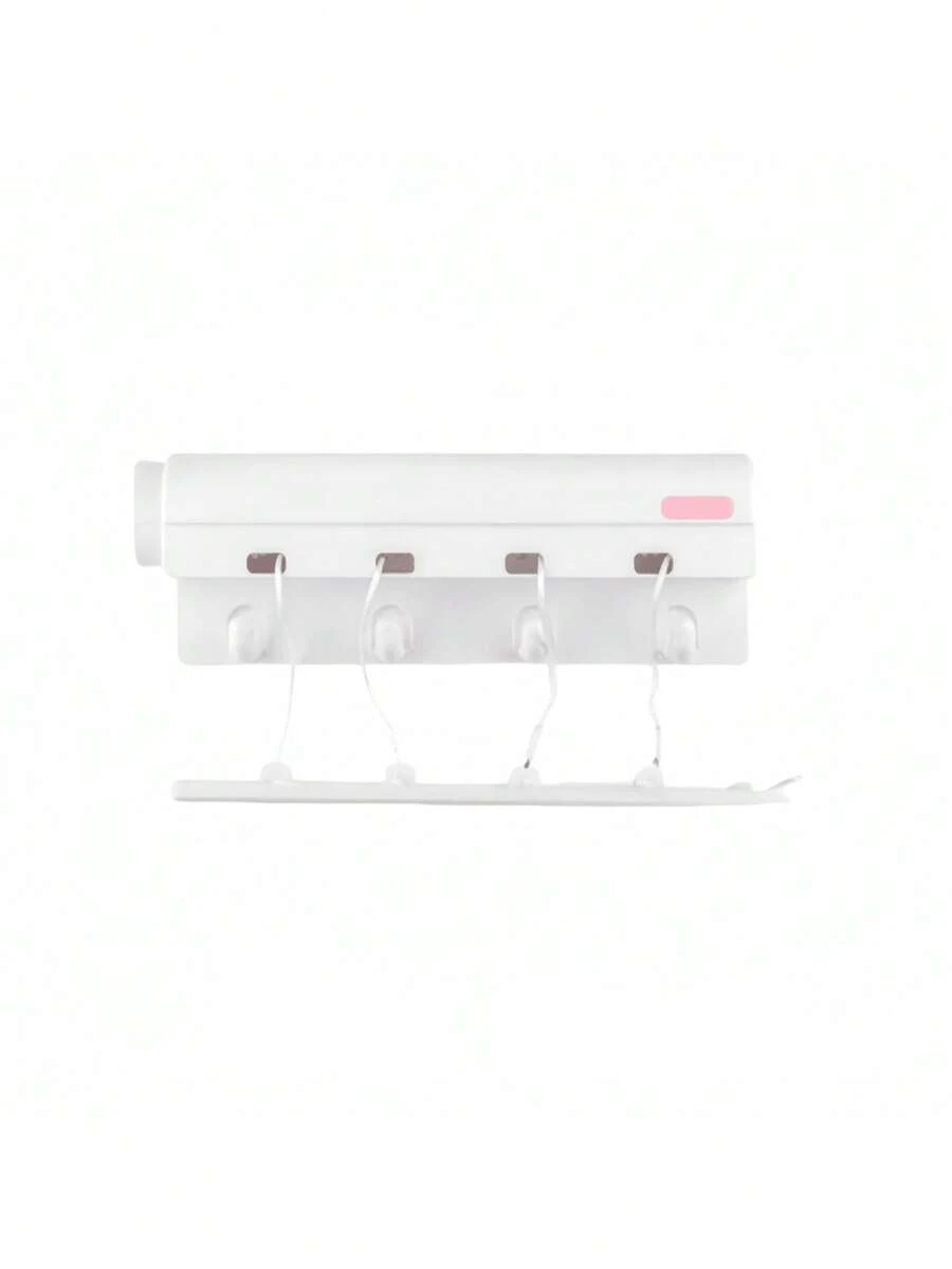 1pc 4-Line Retractable Clothesline - 147.63 Inch Indoor Durable Plastic ...