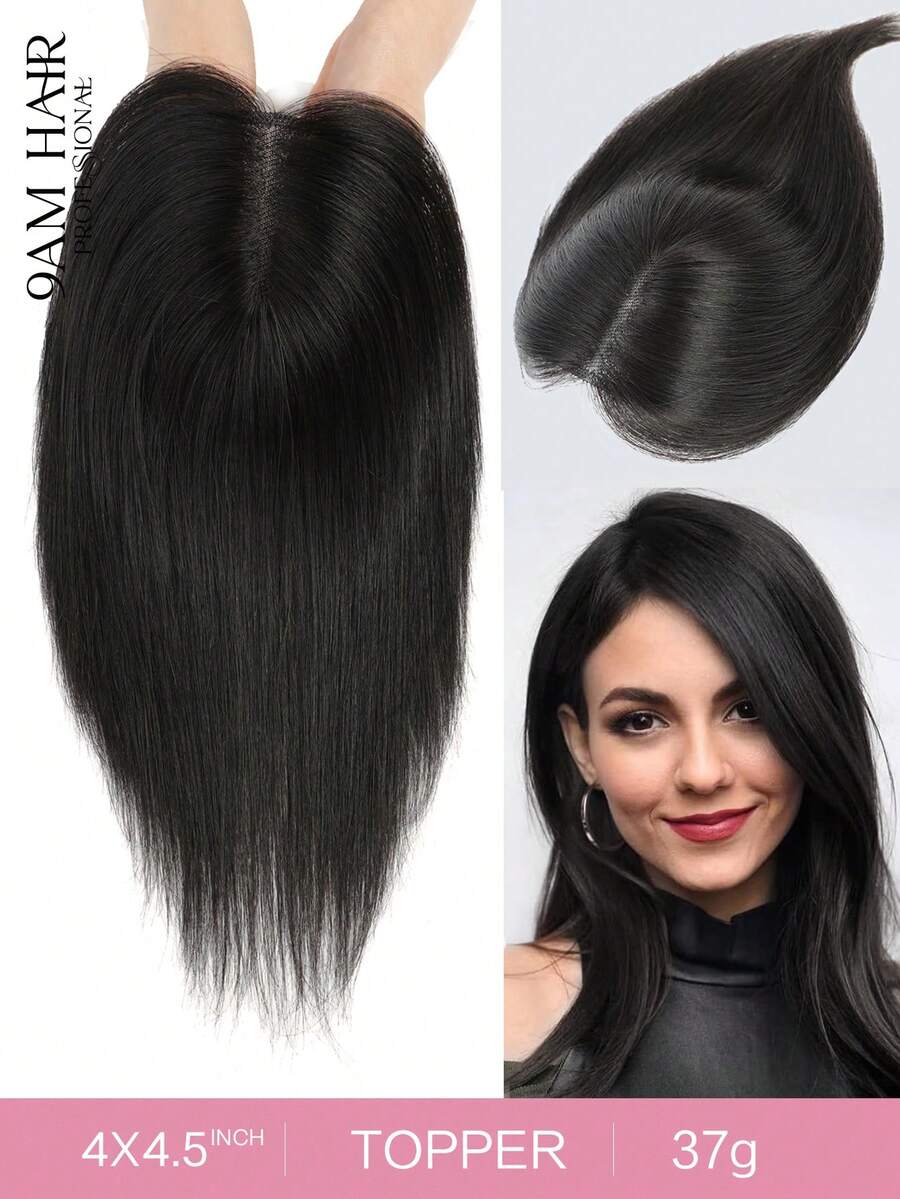 Hair Toppers For Women Real Human Hair Toppers 12 Inch Hair Topper ...