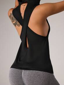 Gameset SHEIN Sport Women's Black Summer Athleisure Gym Sleeveless ...