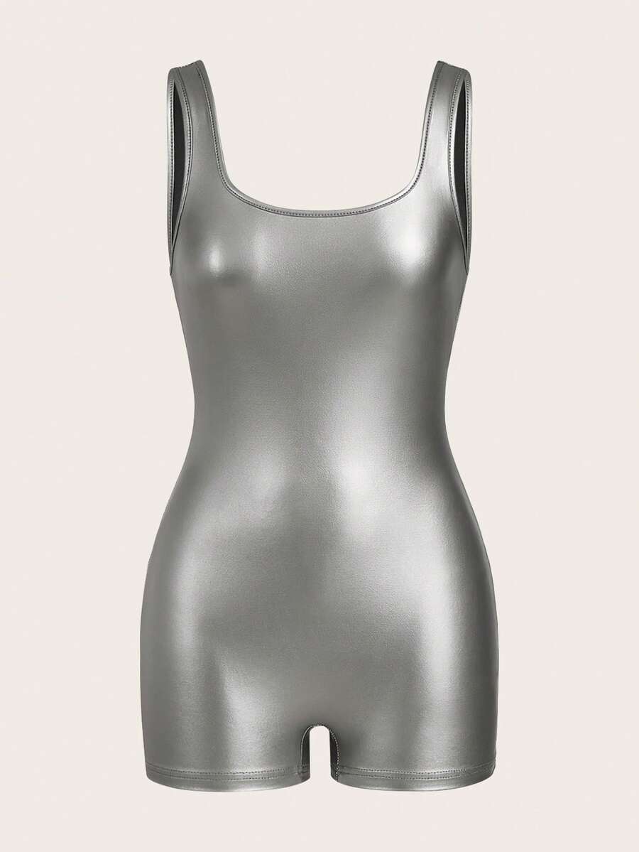 SHEIN EZwear Women's Silver Summer Street Wear Y2k Party Metal Gun ...