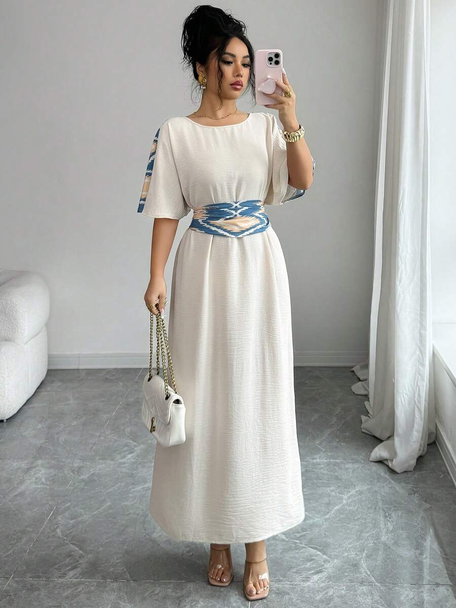 SHEIN Elenzya Women's 2026 Spring/Summer Apricot Asymmetrical Color ...
