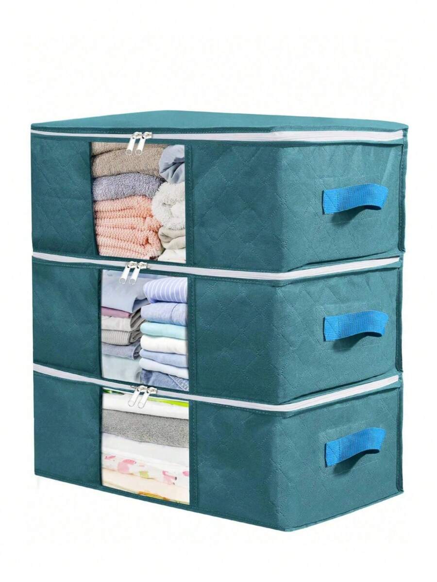 Blue 1/3/6/10/20PCS Storage Bags Non Woven Fabric Foldable Design Extra ...