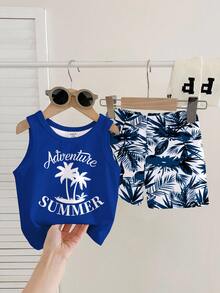 SHEIN Baby Boy Casual Soft & Comfortable Set, Suitable For Spring ...