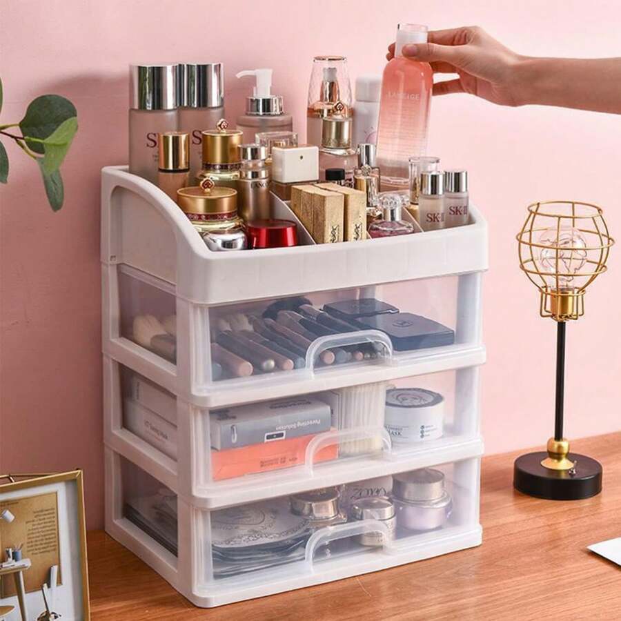 Makeup Storage Box,Plastic Storage, Suitable For Dresser Cosmetic ...