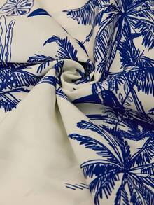 Travachic Vestido Casual Solto Sem Mangas com Estampa de Palmeira, Plus ...
